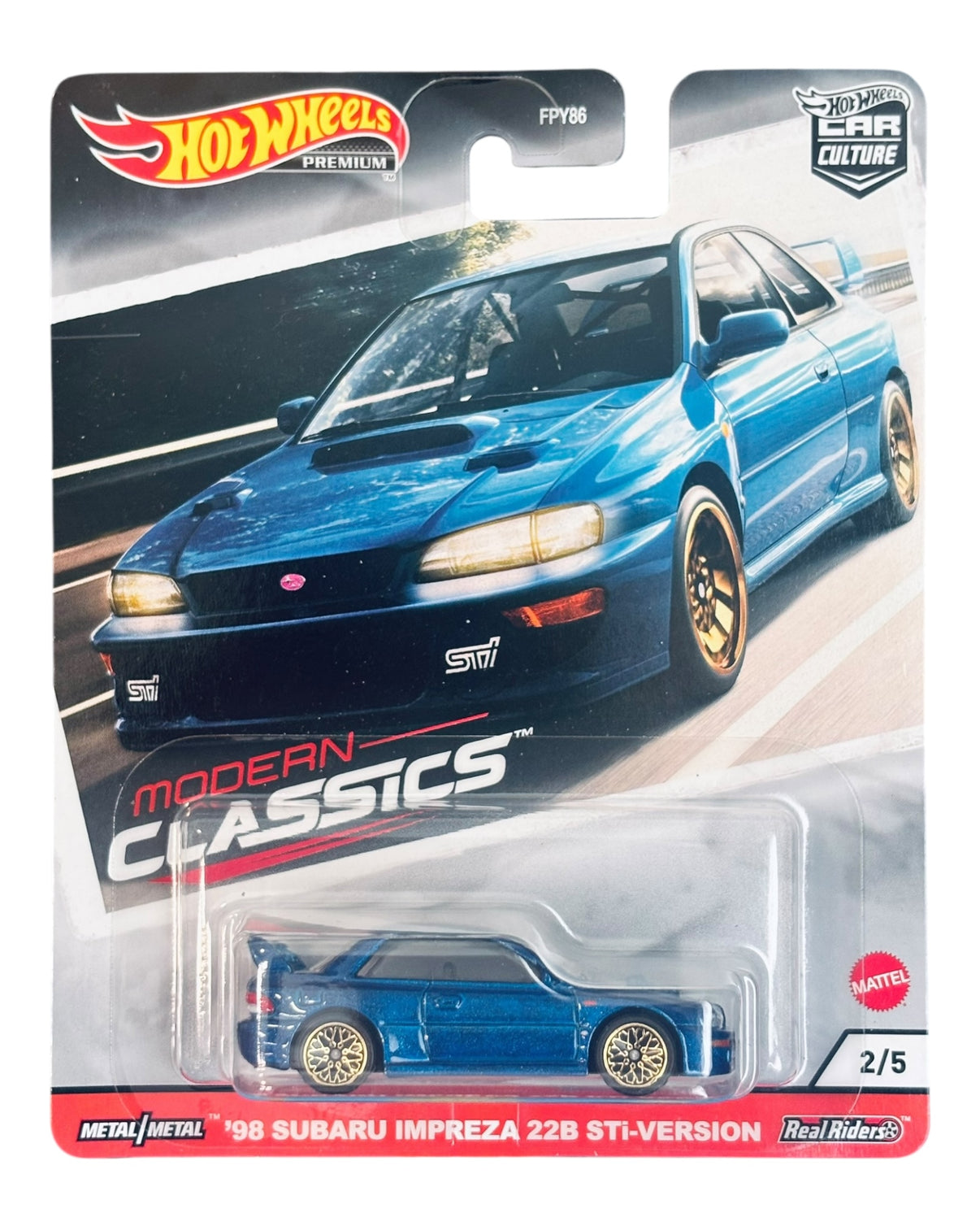 Hot Wheels Premium Modern Classics '98 Subaru Imprezza 22B STi-Version ...