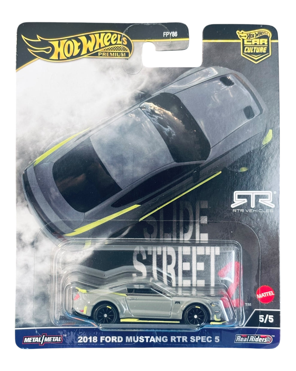 Hot Wheels Premium Slide street 2018 FORD MUSTANG RTR SPEC 5 – DiecastYard