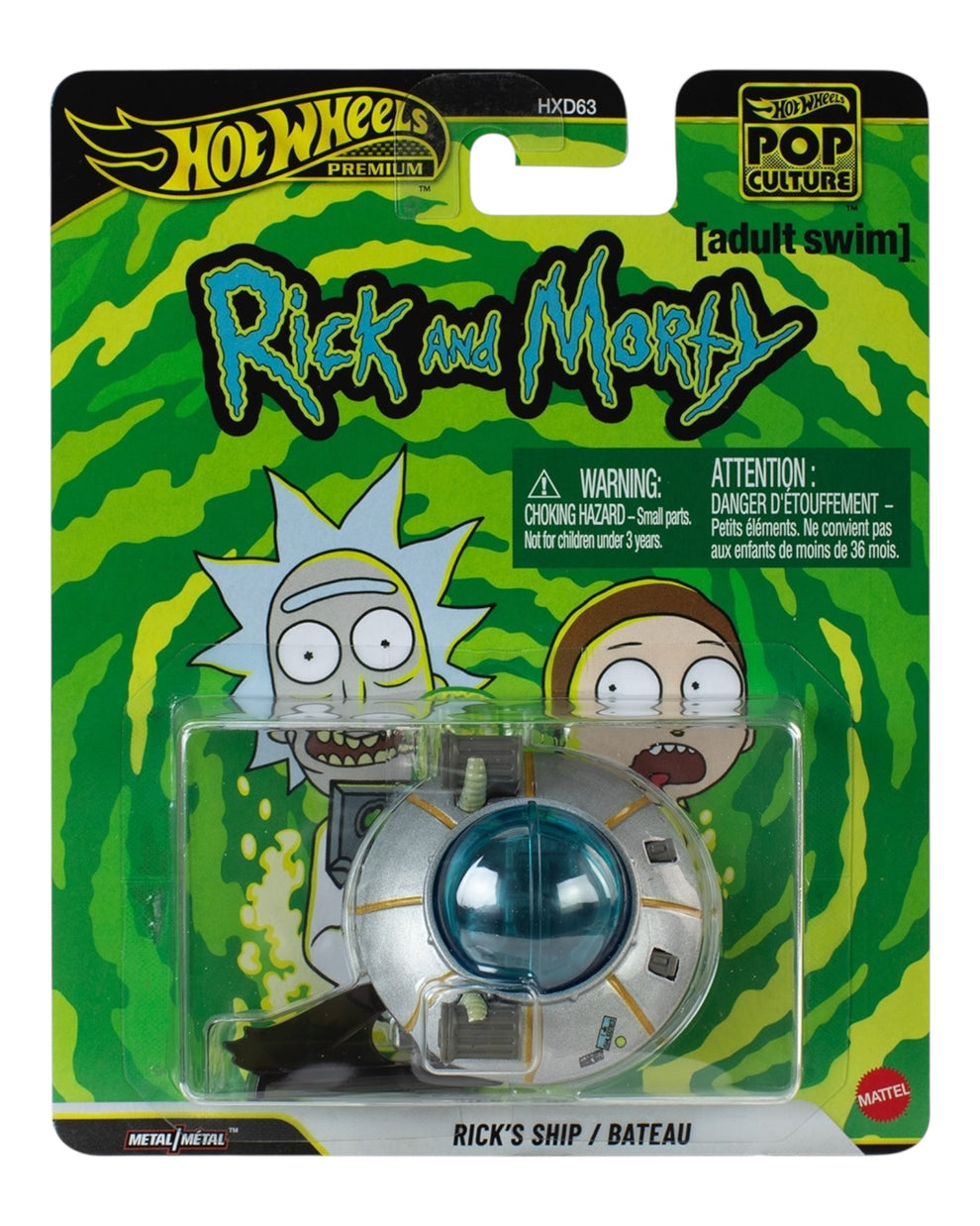 Hot Wheels Premium Pop Culture Rick and Morty - Rick's Ship / Bateau ...